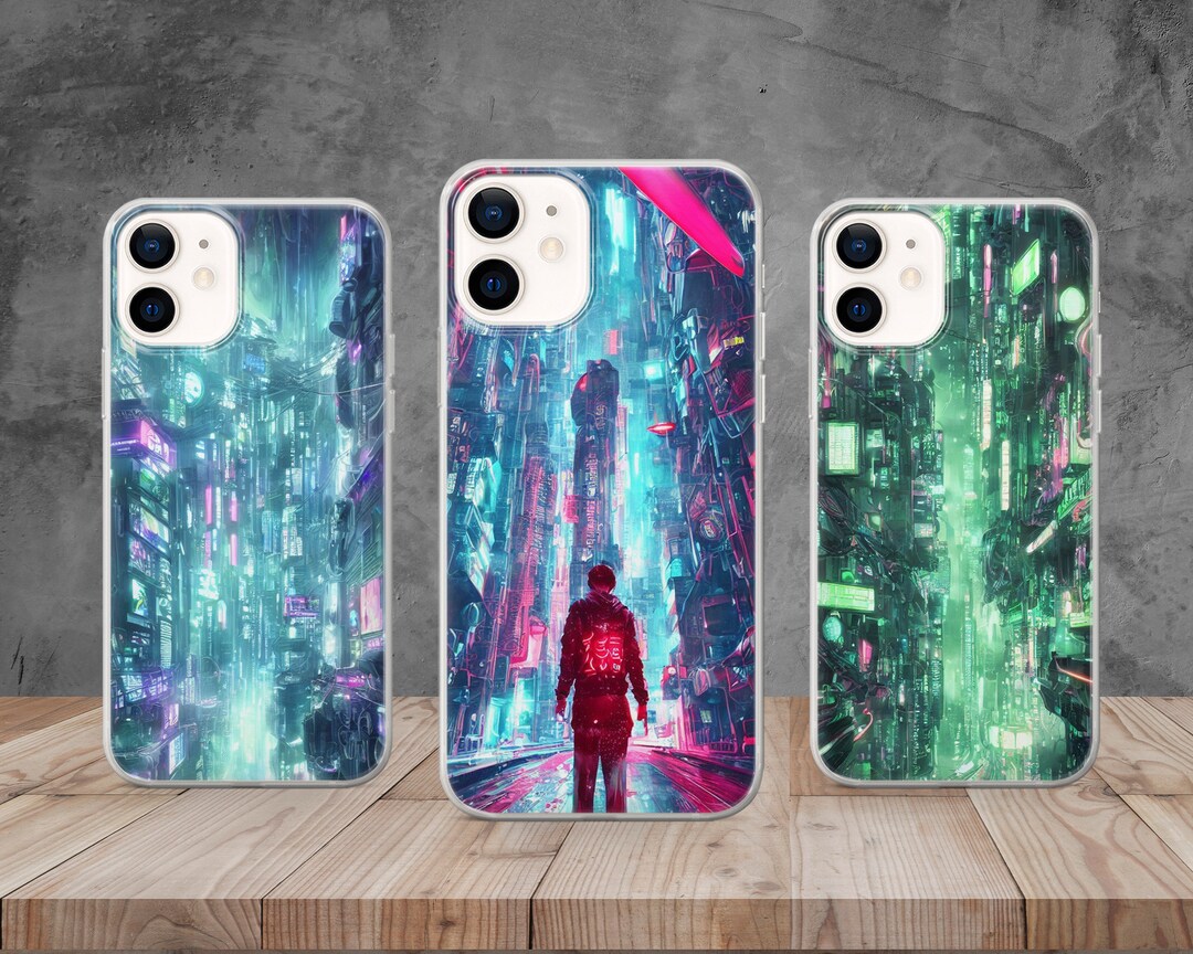 Cyberpunk Scenery Phone Case Street Art Phone Cover for - Etsy