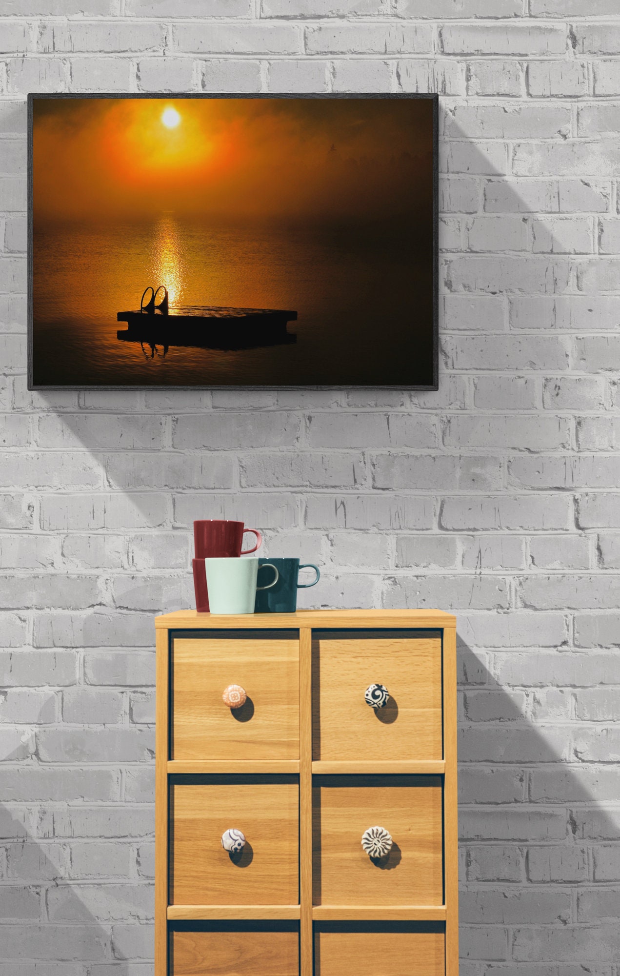 Morning Dock, Floating Dock, Print, Lake Wall Art, Photo, Image, Lake ...