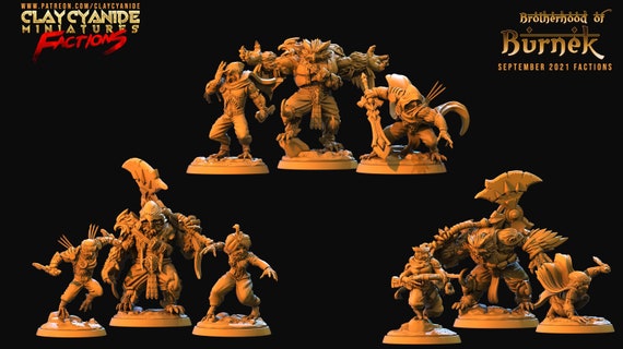 Shutaka Brotherhood of Burnek Tabletop Games Fighter Warrior by Clay ...