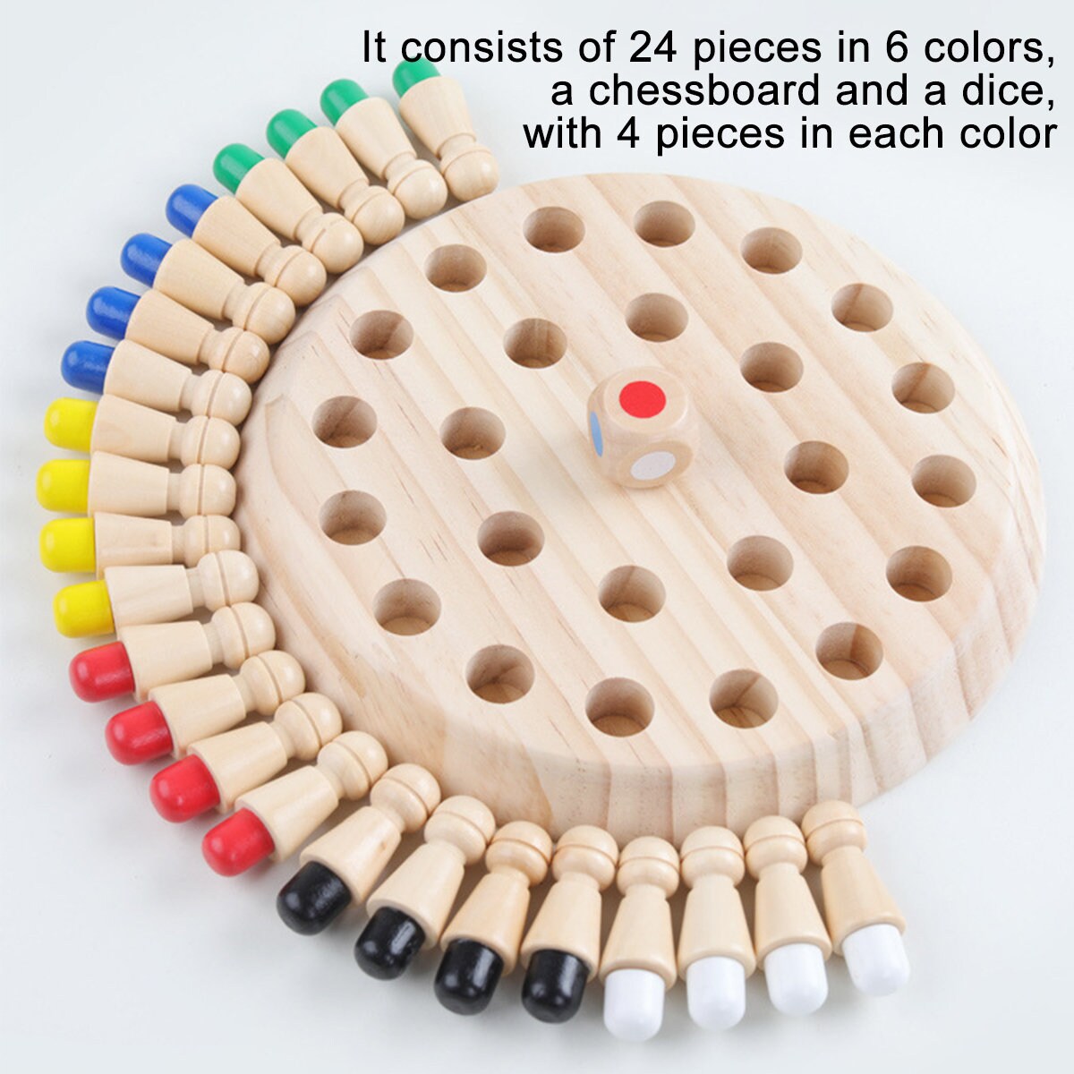 Montessori Colorful Wooden Memory Board Game CJWJWJYZ08515 - Etsy