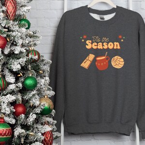 Mexican Christmas Tis the Season Sweatshirt | Concha Pan Dulce ...