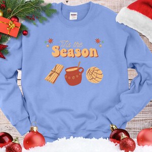 Mexican Christmas Tis the Season Sweatshirt | Concha Pan Dulce ...