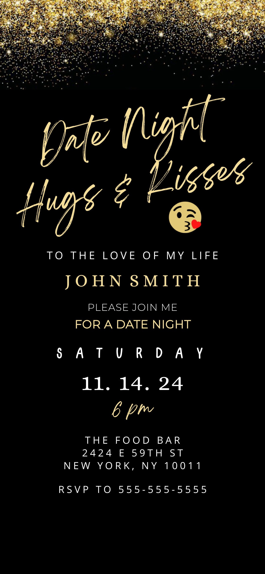 Date Night Invitation | Digital and 5x7 Printable Corjl Bundle ...