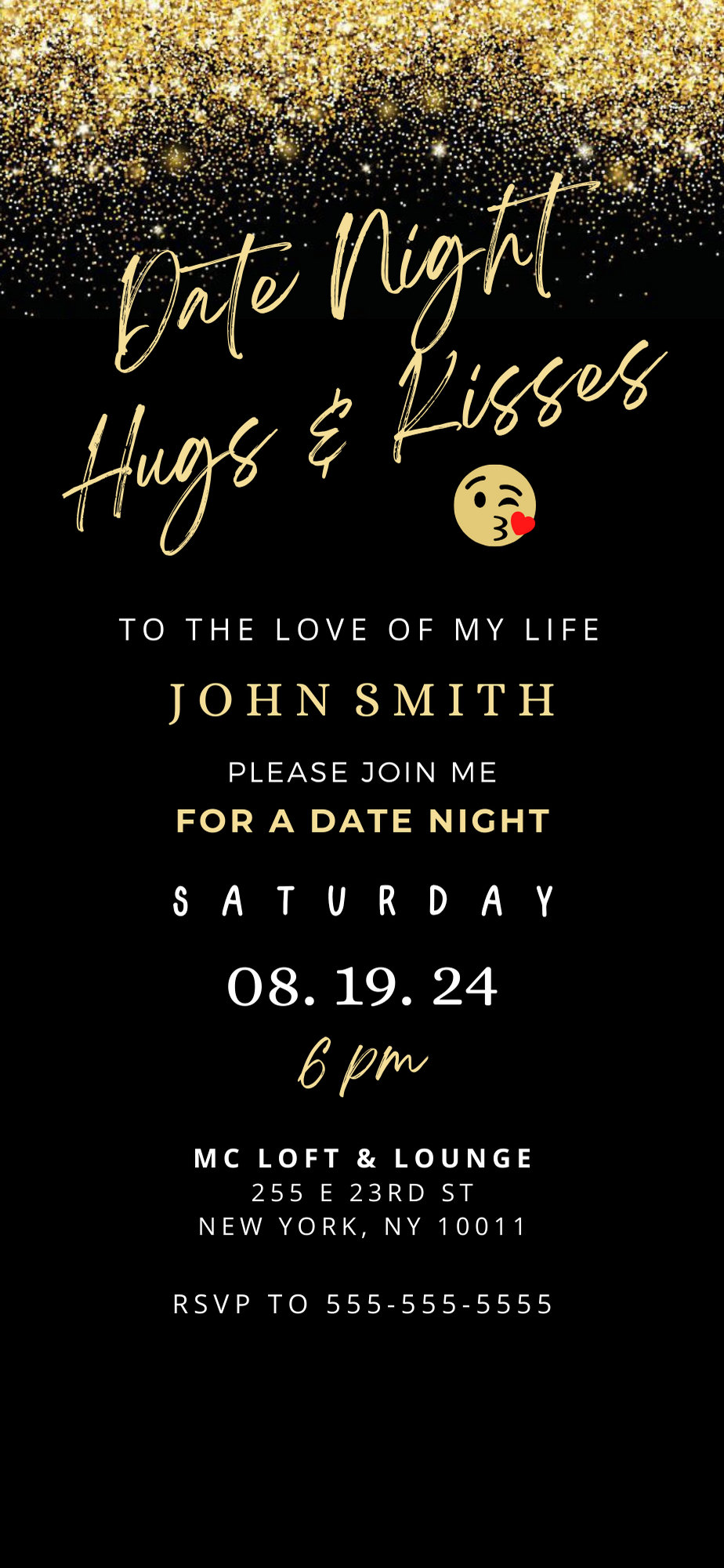 Date Night Invitation | E-invite | Digital Phone Invitation ...