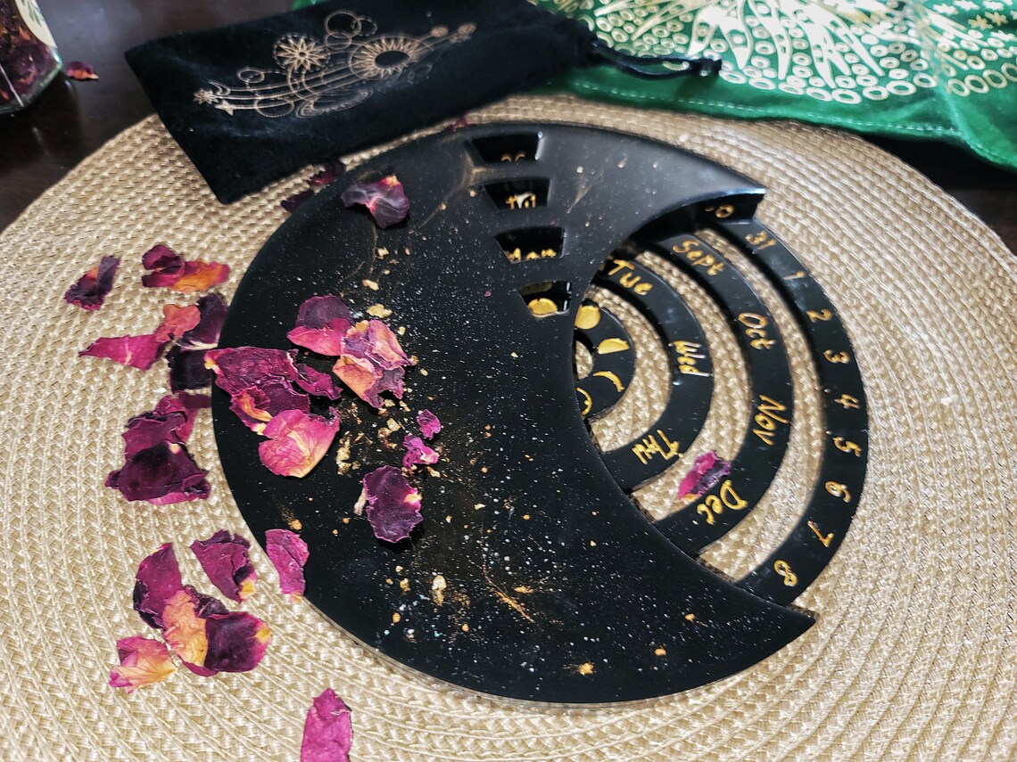 Custom Order Handcrafted Moon Phase Calender - Etsy