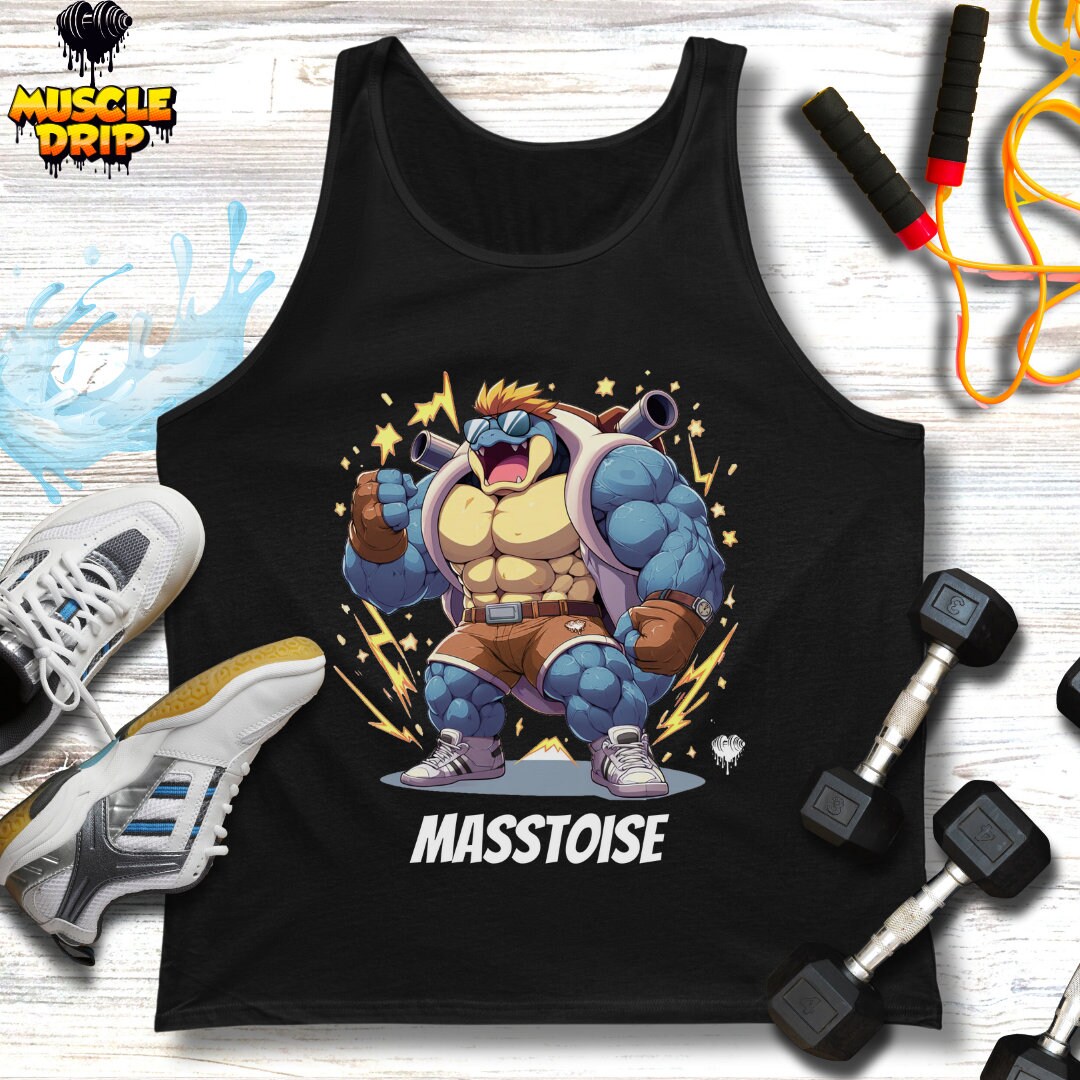 Parody, Cute Anime Workout Tank Top, Funny Fitness Quote, Muscle Gym ...