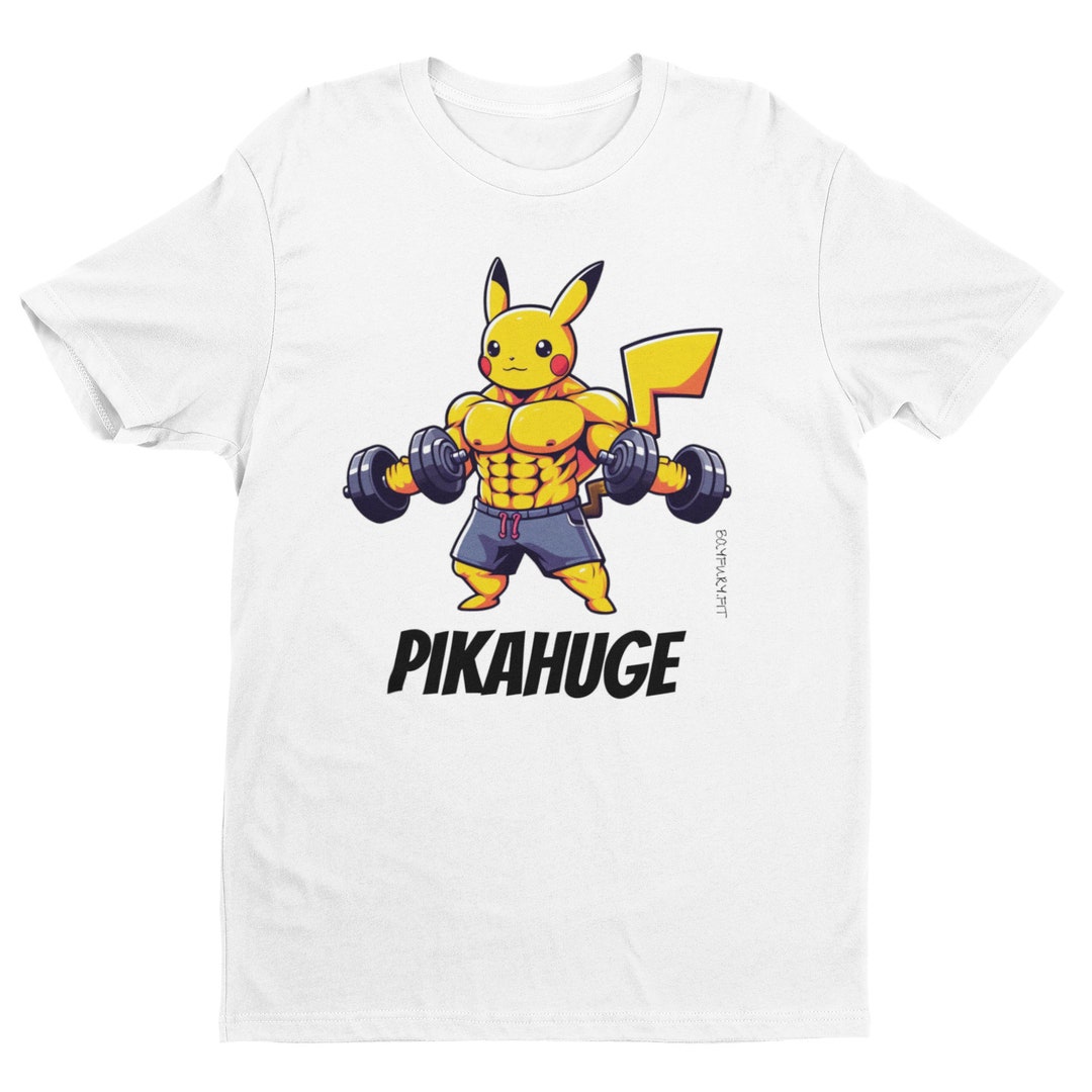 Anime, Muscle T-shirt, Gym, Weightlifting Tee, Parody, Athletic, Funny ...