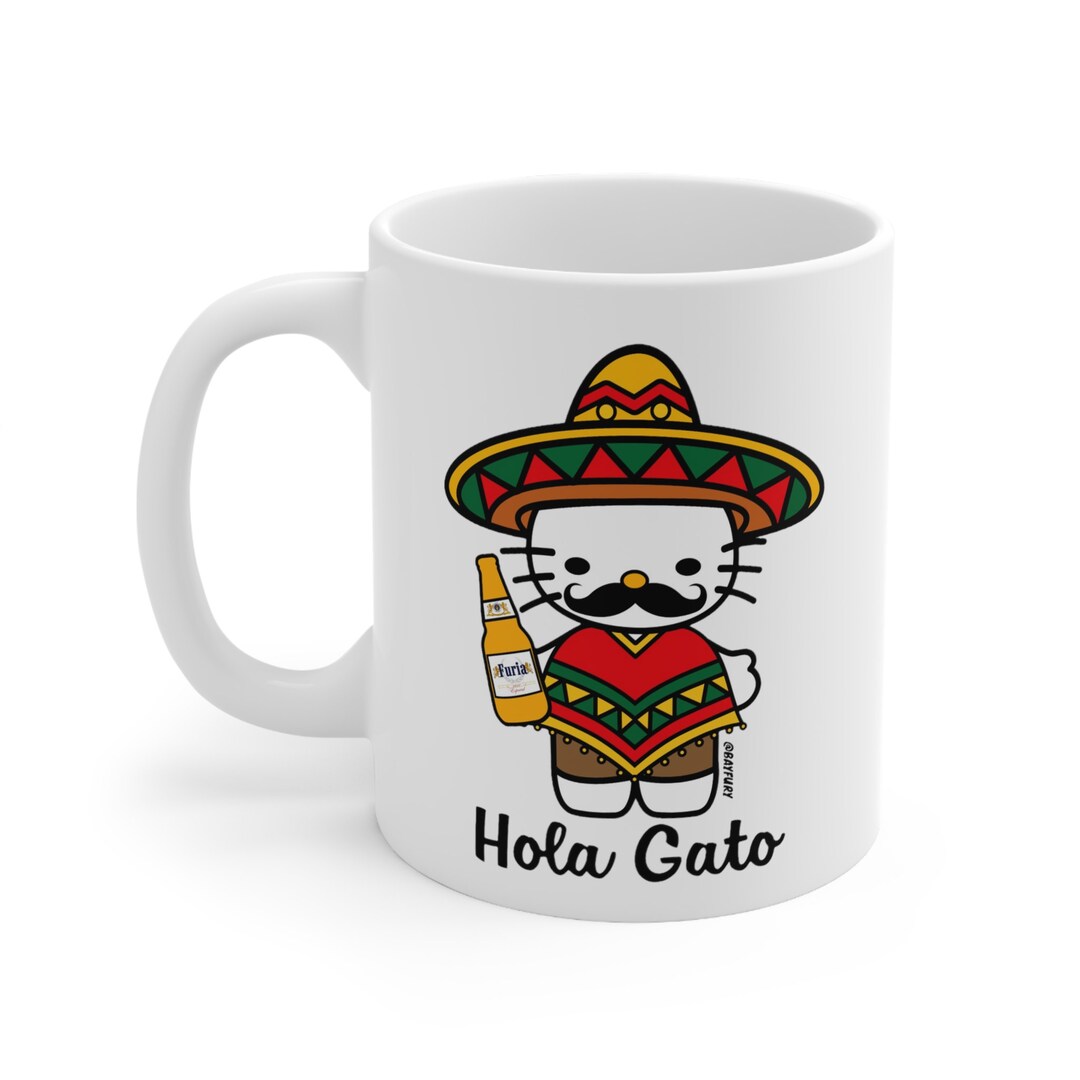 Hello Kitty Parody Mug Mexican Mexico Latino Latina Chicano - Etsy
