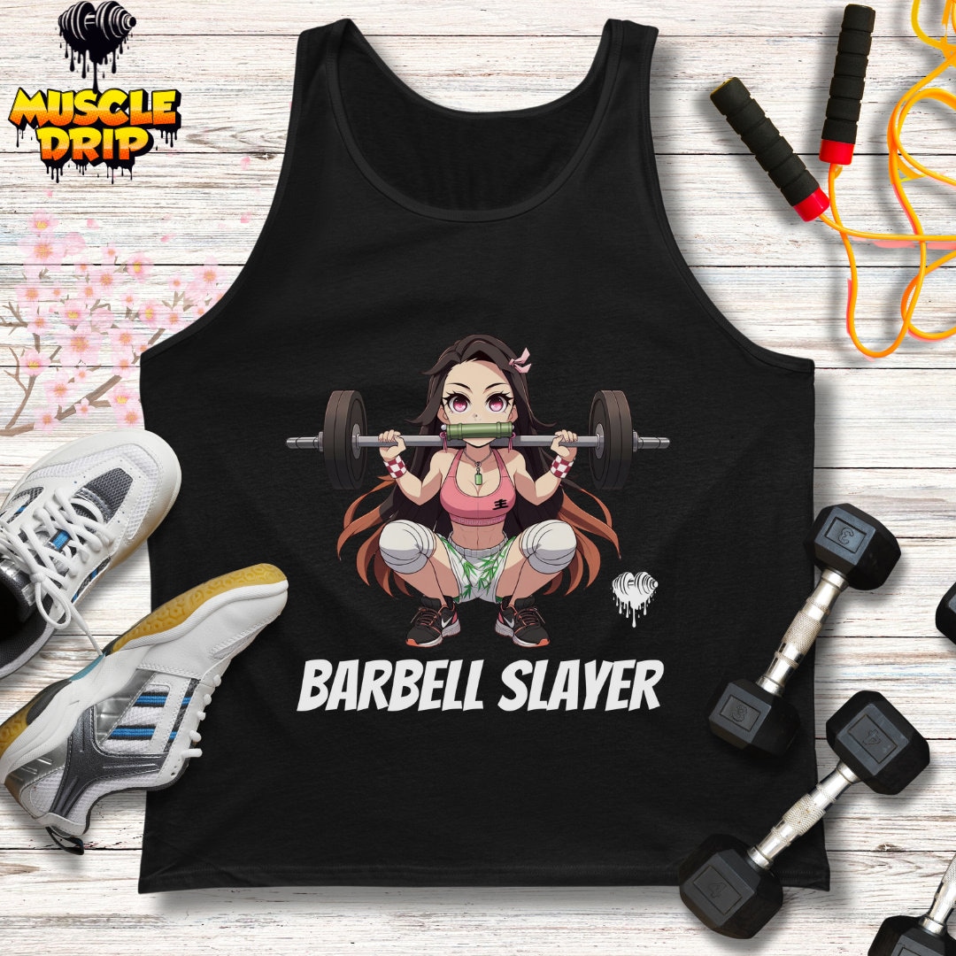 Parody, Cute Anime Workout Tank Top, Gym Lover, Funny Fitness Quote ...