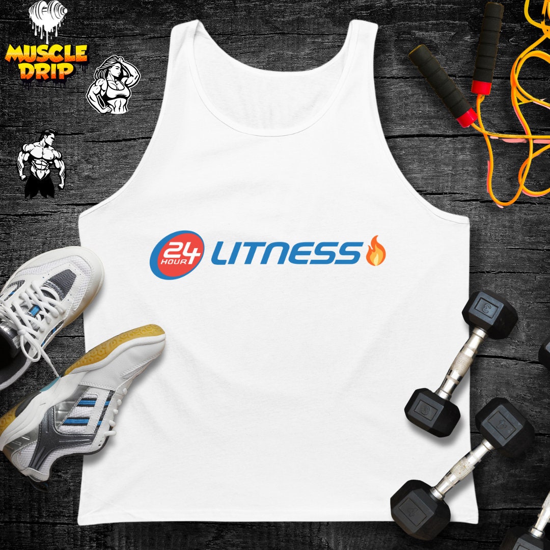 Its Lit, Cute Hip-hop Gym Tank Top, Funny Fitness Lover, Workout, Nerdy ...