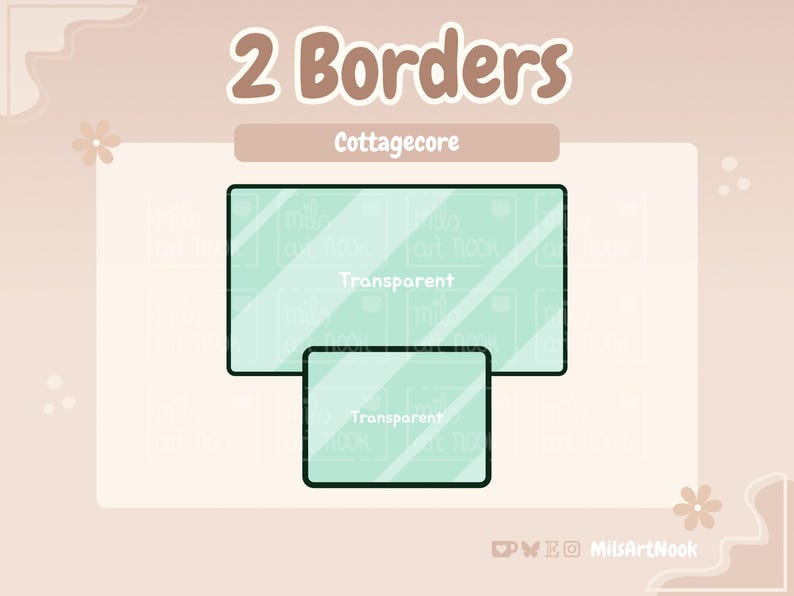 Cottagecore Stream Package | Overlays, Panels, Alerts, Channel Point ...
