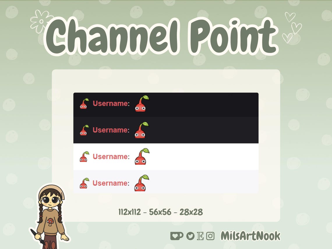 Red Pikmin Cute Pikmin Channel Point Emote Premade for Twitch and ...