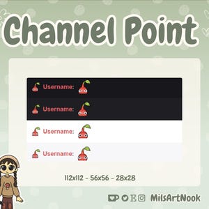 Red Pikmin Cute Pikmin Channel Point Emote Premade for Twitch and ...
