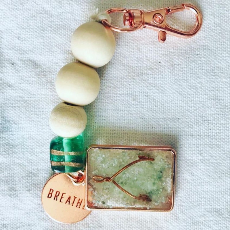 Wishbone Keychain - Etsy