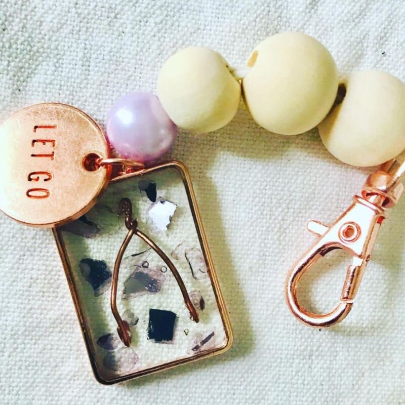 Wishbone Keychain - Etsy