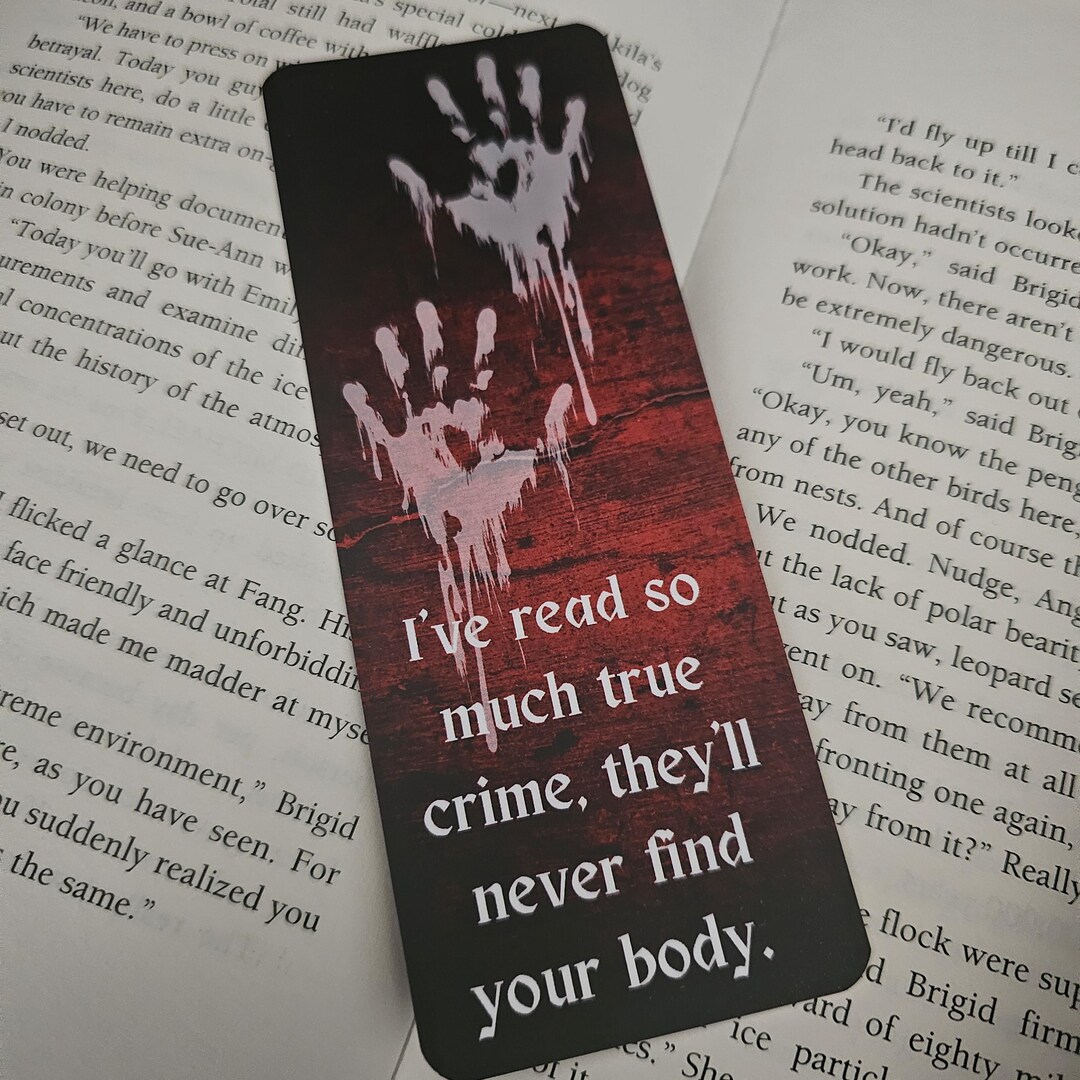 True Crime Bookmark Horror / Crime Inspired Design From the Happy Goth ...