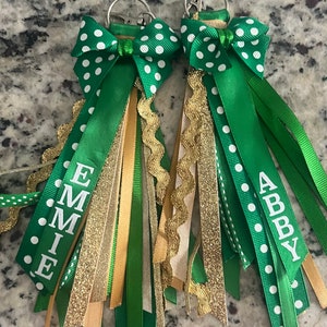 Cheer Team Ribbon Zipper Pull Name Tags, Cheer Bag Tag - Etsy