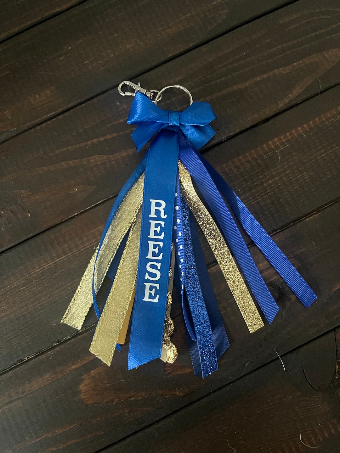 Cheer Team Ribbon Zipper Pull Name Tags, Cheer Bag Tag - Etsy