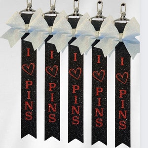 Pin Me Ribbon, Personalized Cheer Keychain, Multiple Color Options ...