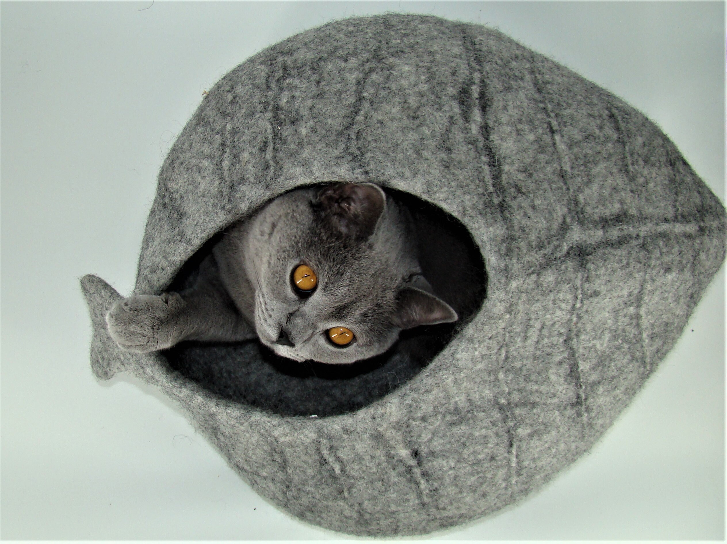 Felted Wool Cat Cave, House, Bed, Eco Friendly, Elegant Designs ...
