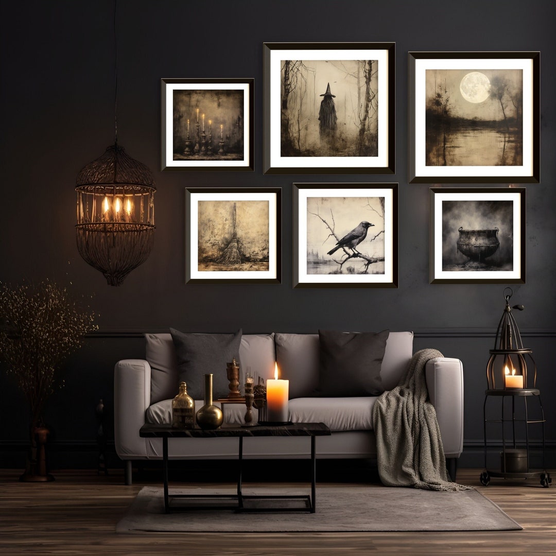 Bewitching Hour 6 Piece Gallery Set Witch Décor Downloadable Printable ...