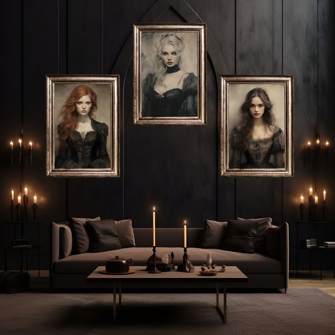 The Coven Vampire 3 Piece Gallery Set Witch Décor Downloadable ...