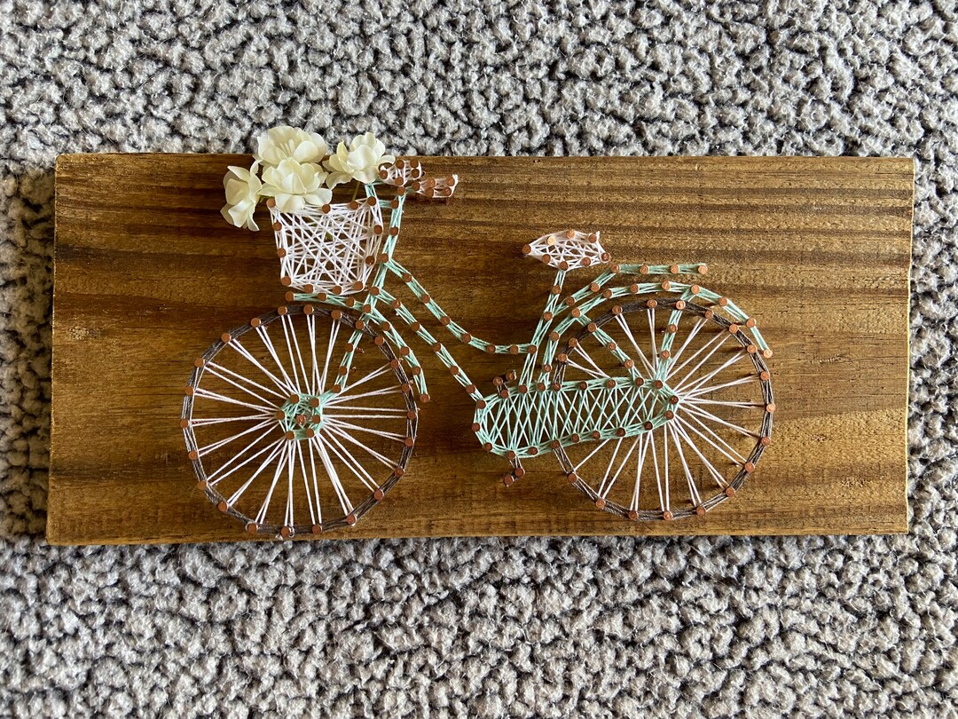 Rustic Bicycle String Art - Etsy