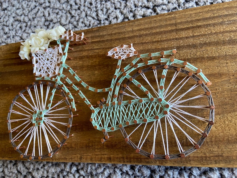 Rustic Bicycle String Art - Etsy