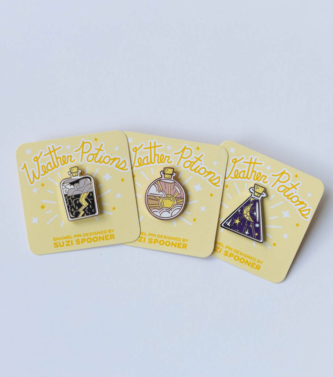 Weather Potion Hard Enamel Pins - Etsy