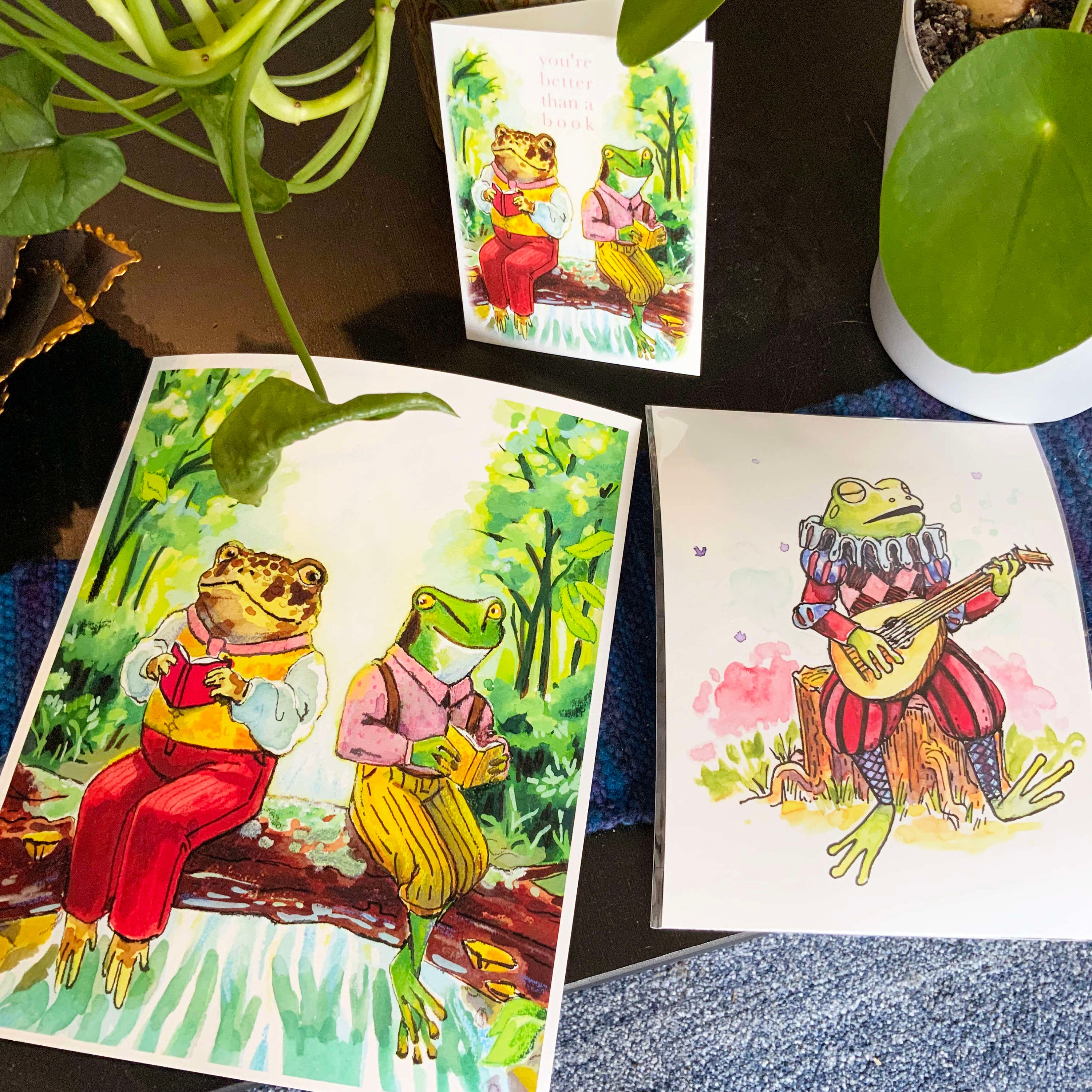Frog Bard | Art Print - Etsy