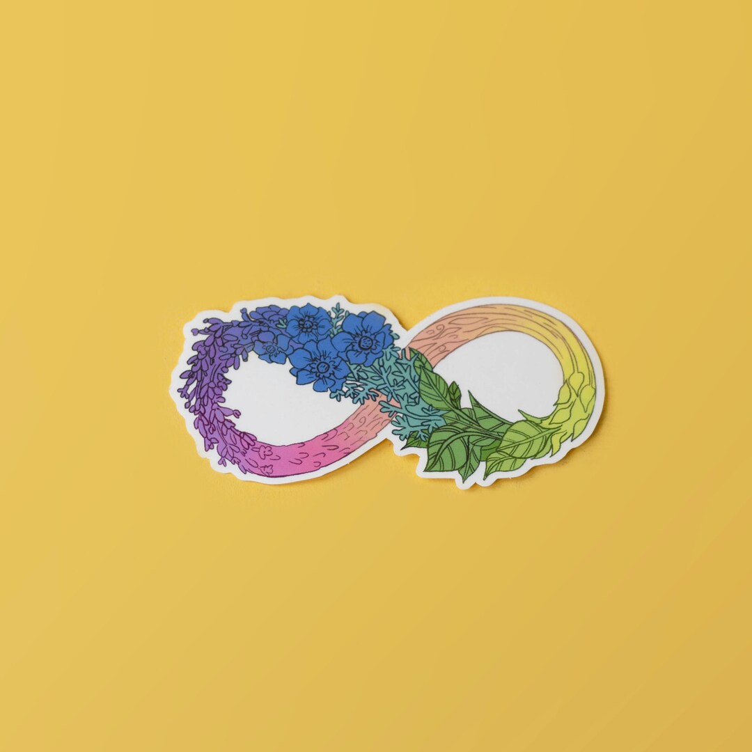 Neurodiversity Pride Sticker | Vinyl | Transparent - Etsy