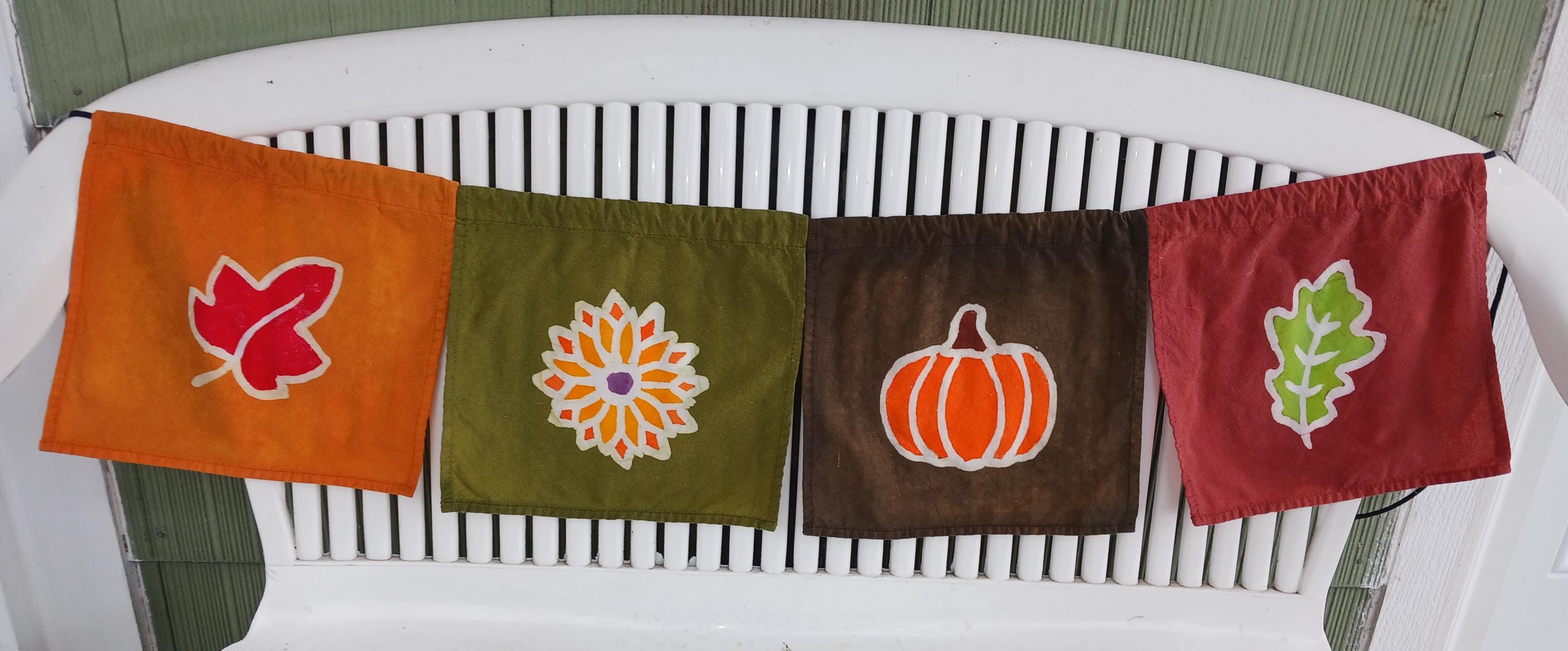 Fall Themed Batik Flags - Etsy