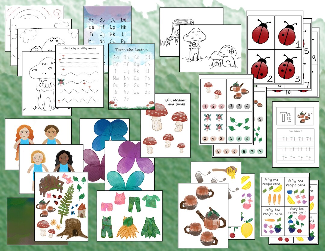 Magic Forest, Educational Play Printable Packet - Etsy