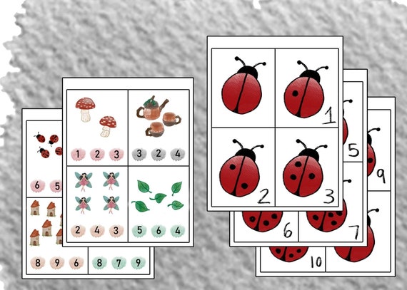Magic Forest Counting Cards and Number Flash Cards - Etsy