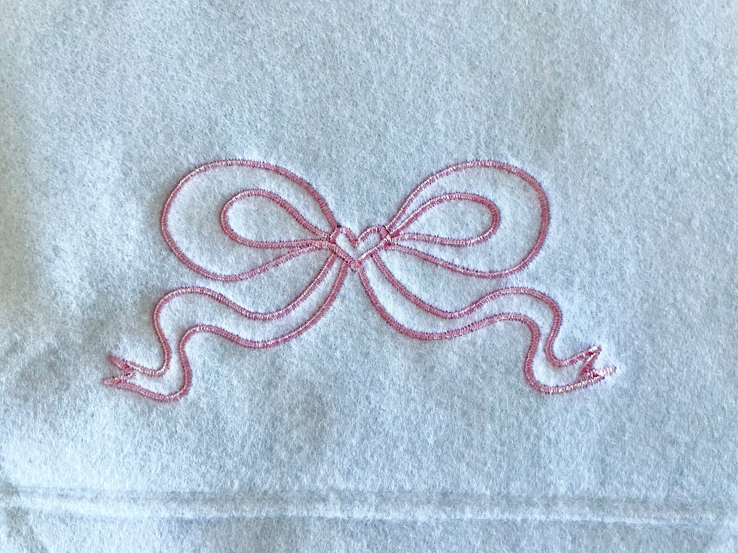 Bow Outline Embroidery Design, Cute Embroidery Design, Bow Outline ...
