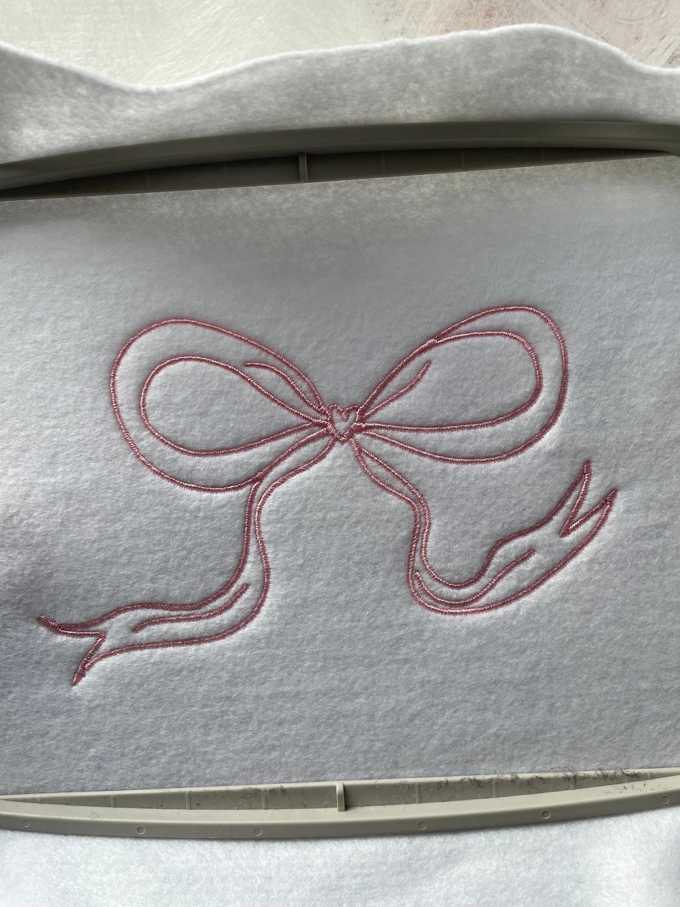 Bow Outline Embroidery Design, Cute Embroidery Design, Bow Outline ...