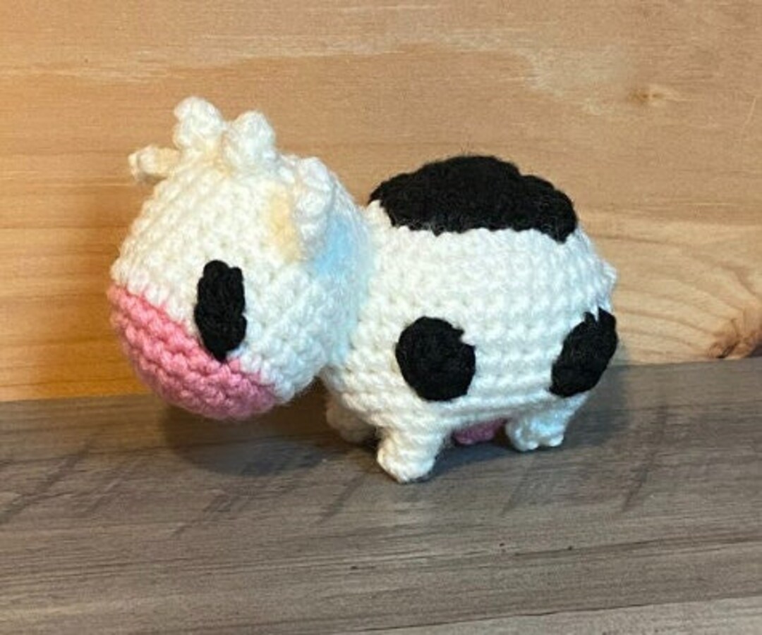 Stardew Valley Cow Crochet Pattern, Stardew Valley Cow Stuffed Animal ...