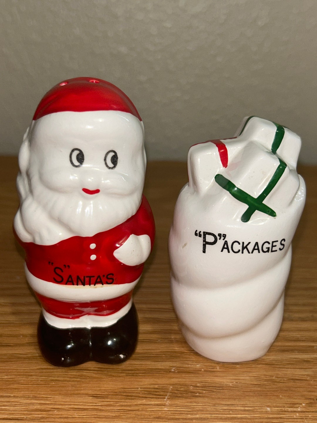 Antique 1950s Santas Packages Christmas Salt and Pepper Shakers - Etsy