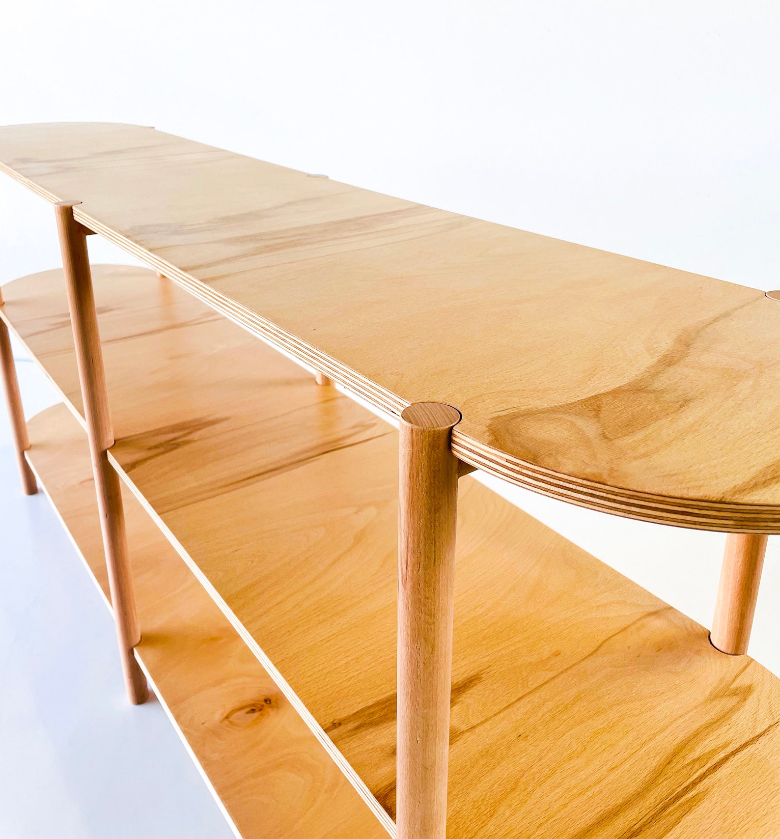 Wooden Shelving Unit Low Bookshelf 2 Colors Wooden - Etsy Australia