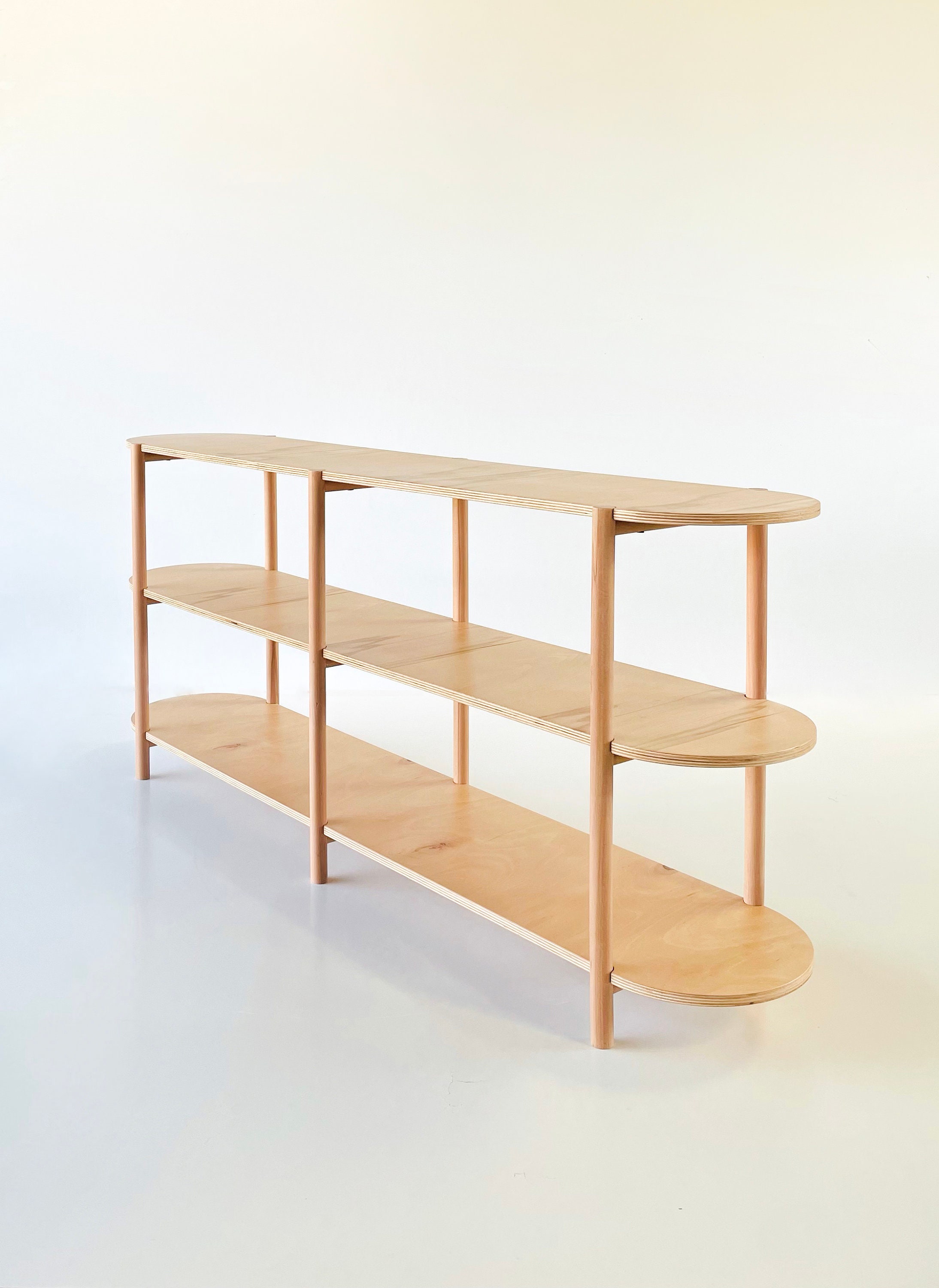 Wooden Shelving Unit Low Bookshelf 2 Colors Wooden - Etsy Australia