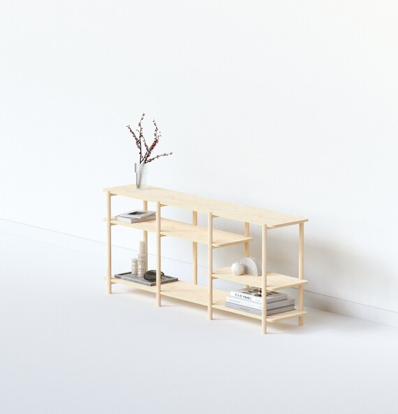 Low Shelving Unit Low Bookshelf 4 Colors Vinly Record Storage Bookshelves Tv Stand Minimalist Shelving Sideboard Etsy UK
