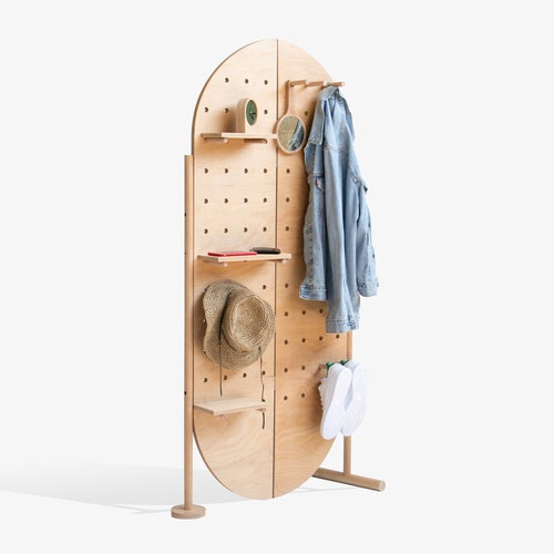 Free Standing Pegboard Display Stand Wooden Pegboard Retail - Etsy Canada