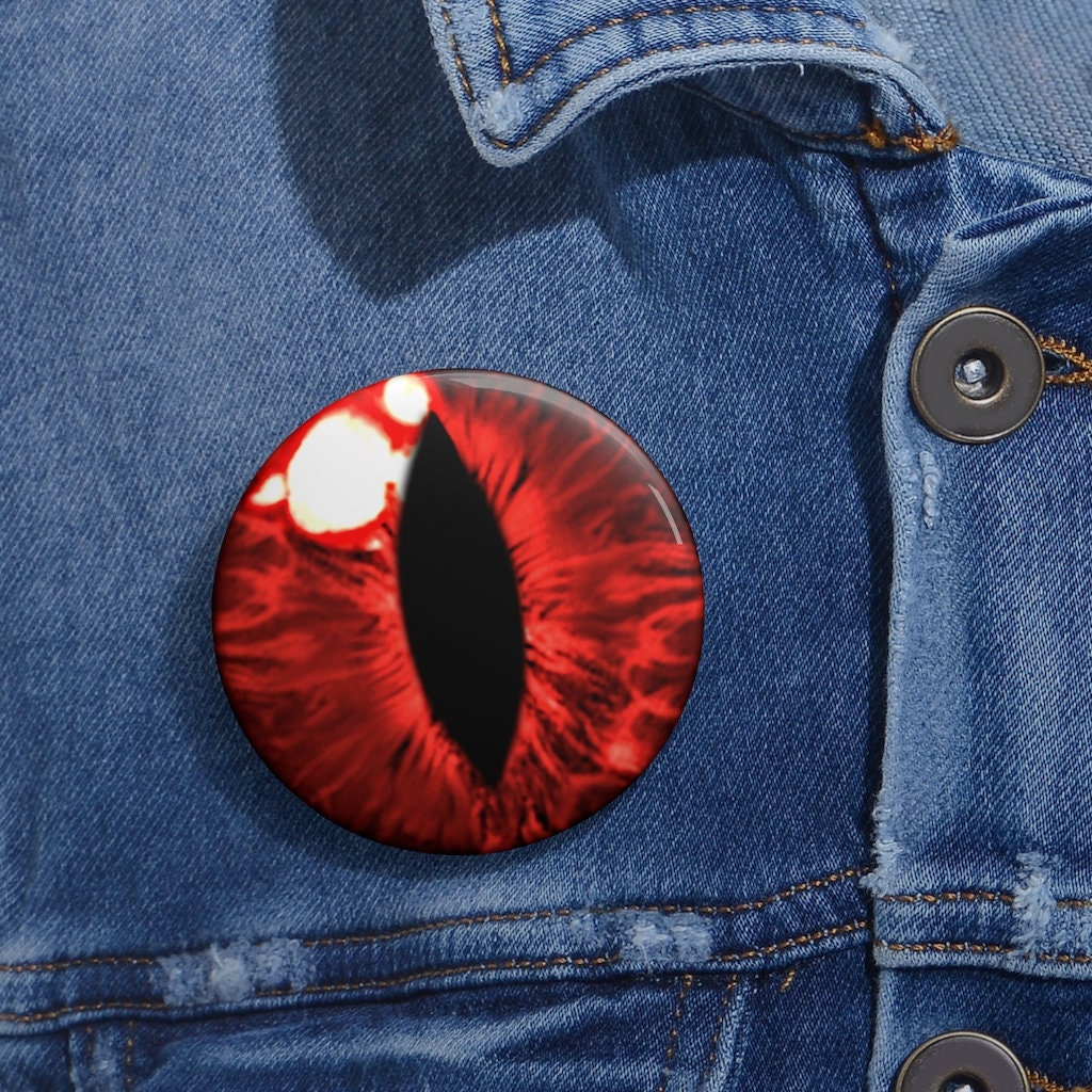 Red Eyed Dragoon Spirit Pin Button (inspired by the Legend of Dragoon ...
