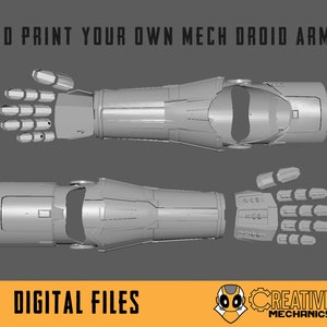 Mech Droid Arm - 3D Print Files - Star Wars Inspired Cosplay - Etsy