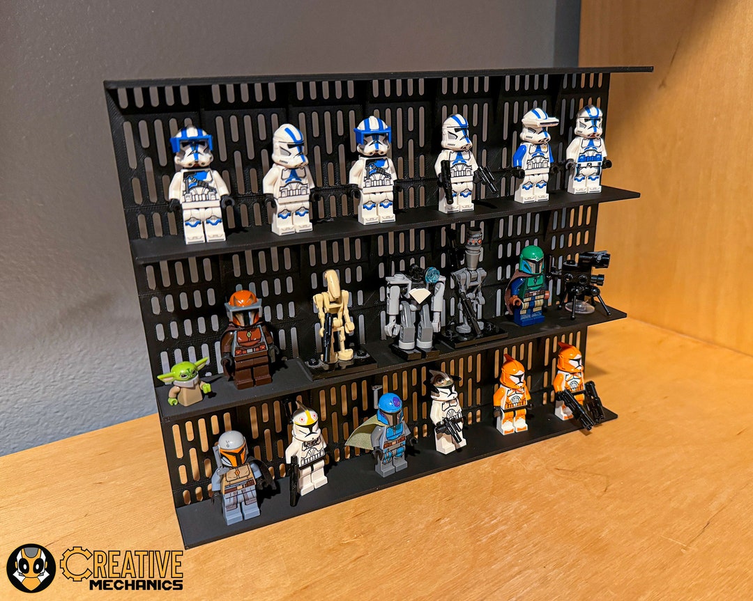 LEGO Minifig Display Shelf Star Wars Inspired - Etsy