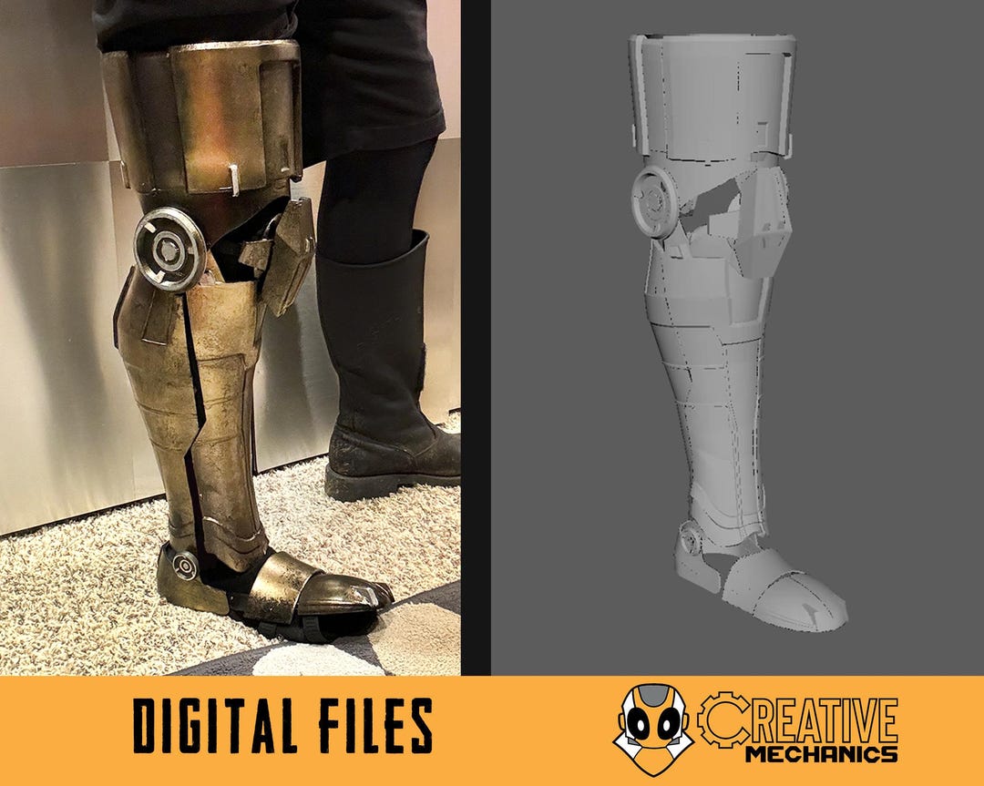 Mech Droid Leg - 3D Print Files - Star Wars Inspired Cosplay - Etsy