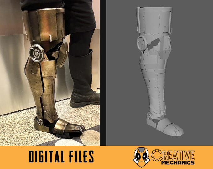 Mech Droid Leg - 3D Print Files - Star Wars Inspired Cosplay - Etsy
