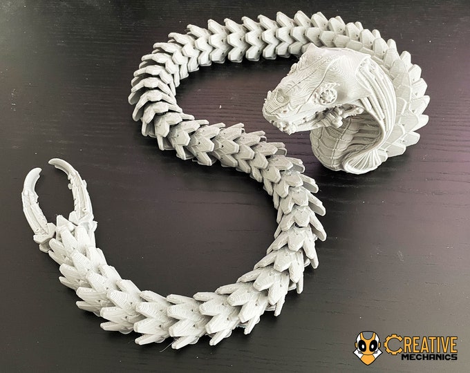 Robo-snake Fully Articulated 3D Printed Toy Cobra - Etsy
