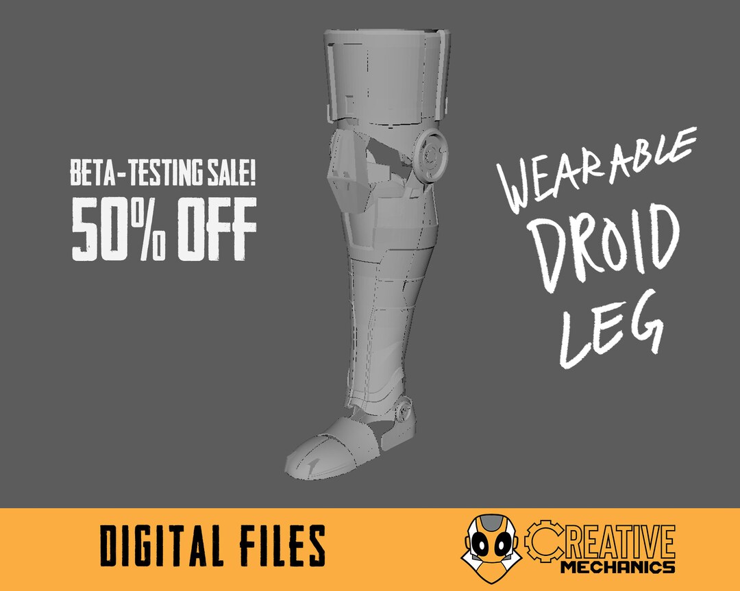 Mech Droid Leg 3D Print Files Star Wars Inspired Cosplay BETA TESTING ...
