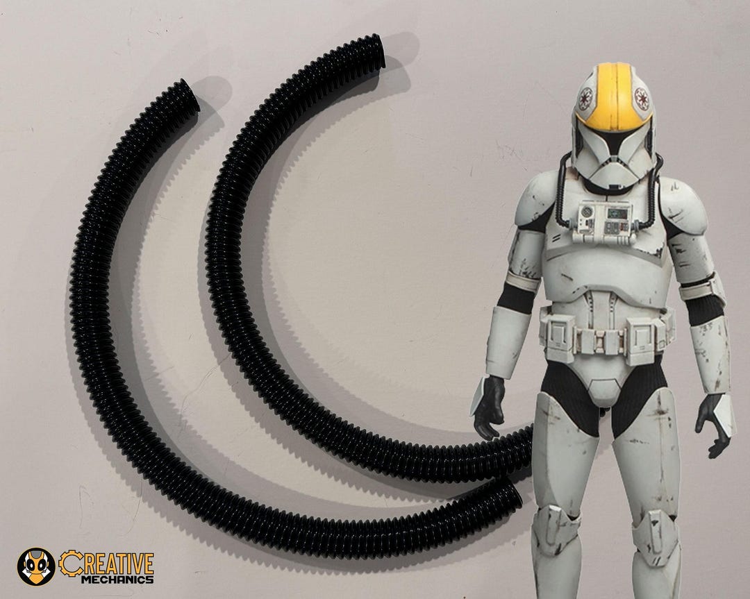 Clone Pilot Helmet Tubes Pair Star Wars Cosplay 501st Legion Approvable ...